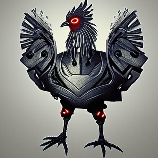 Chicken Cyborg : r/nightcafe