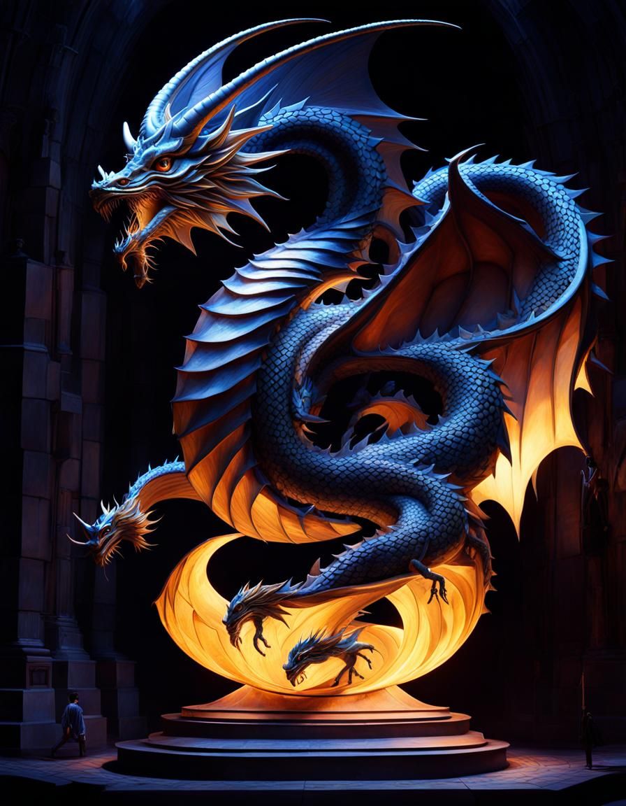 Fire Serpent - AI Generated Artwork - NightCafe Creator