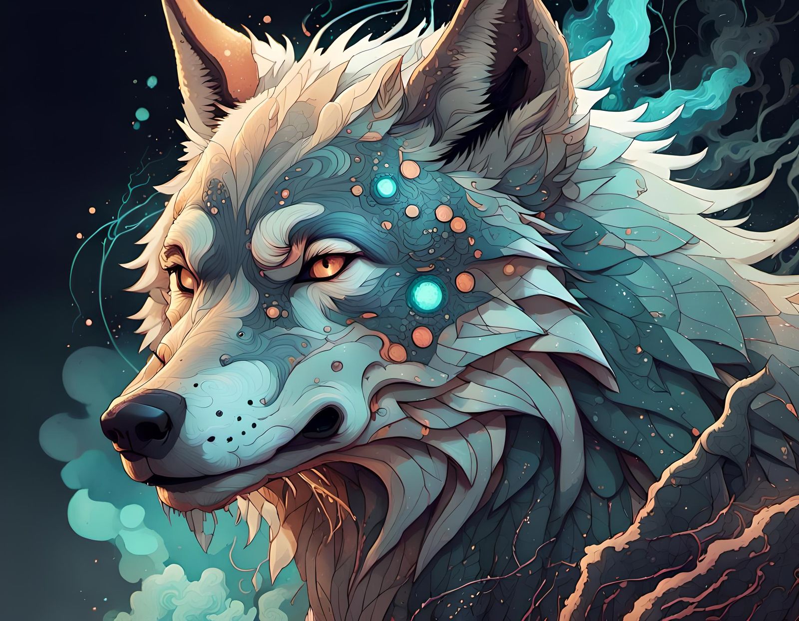 Wolf. - AI Generated Artwork - NightCafe Creator