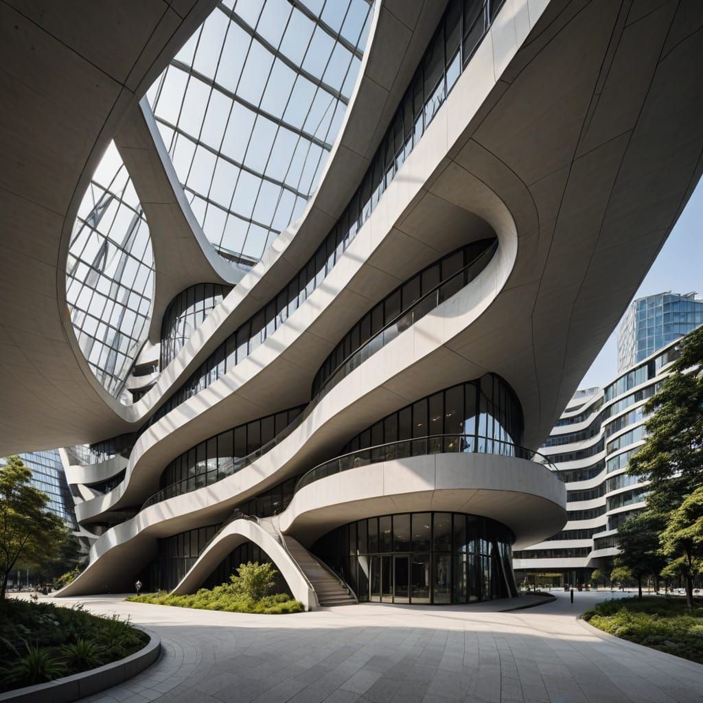 Structure blending organic curves - Organic Architecture wit...