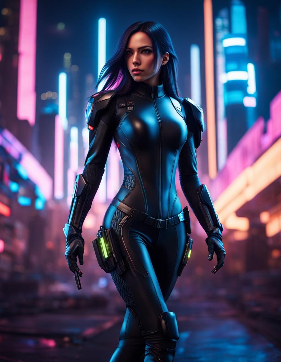 Cyberpunk agent - AI Generated Artwork - NightCafe Creator