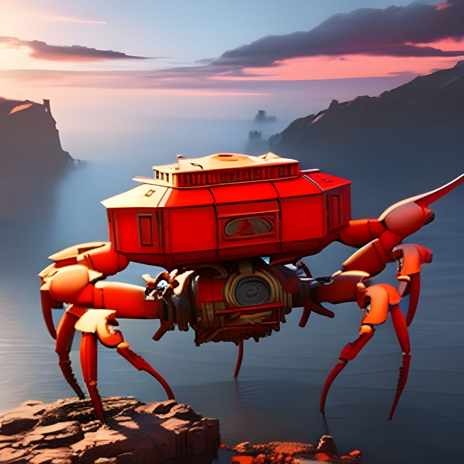 The crab bot mk2 - AI Generated Artwork - NightCafe Creator