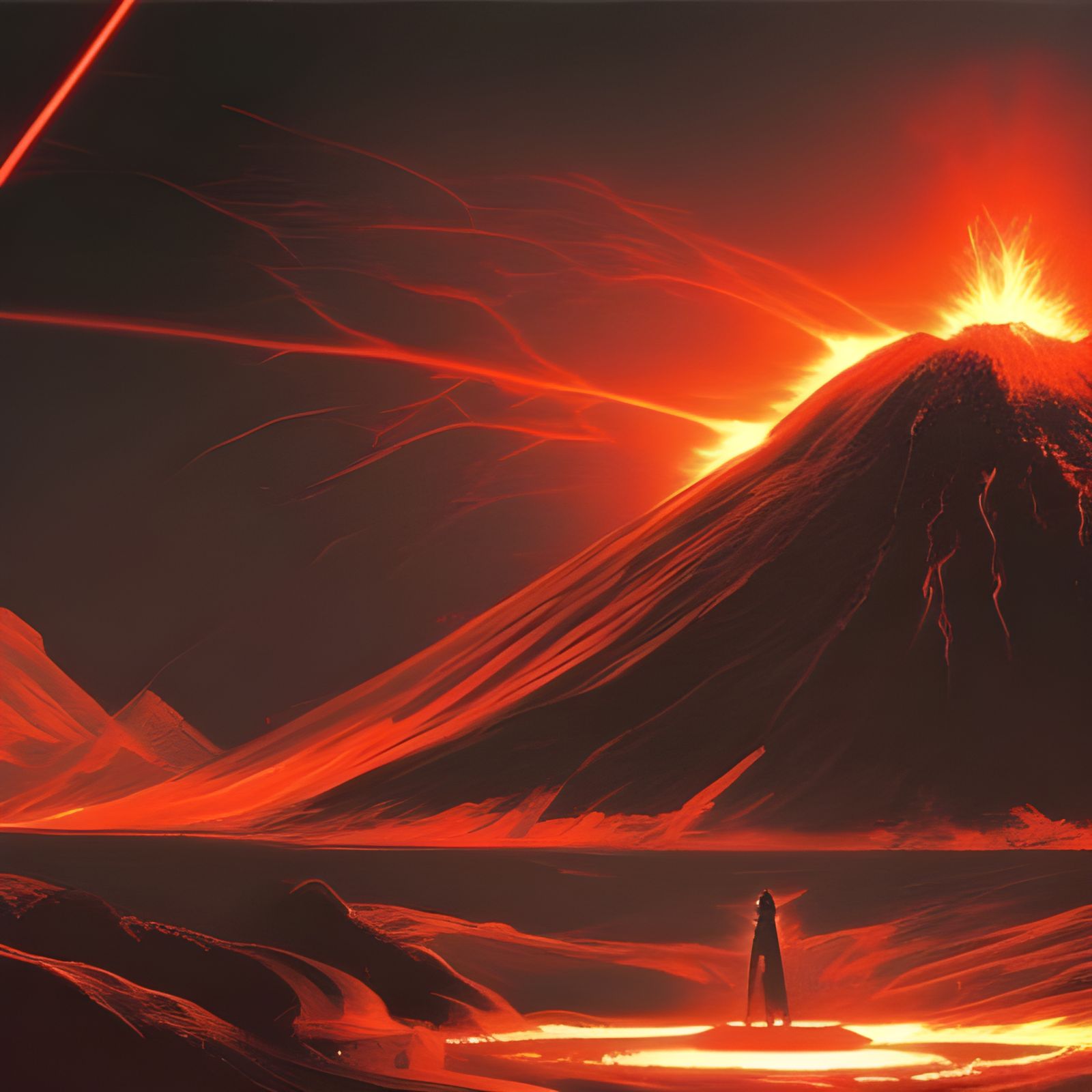 Mustafar - AI Generated Artwork - NightCafe Creator