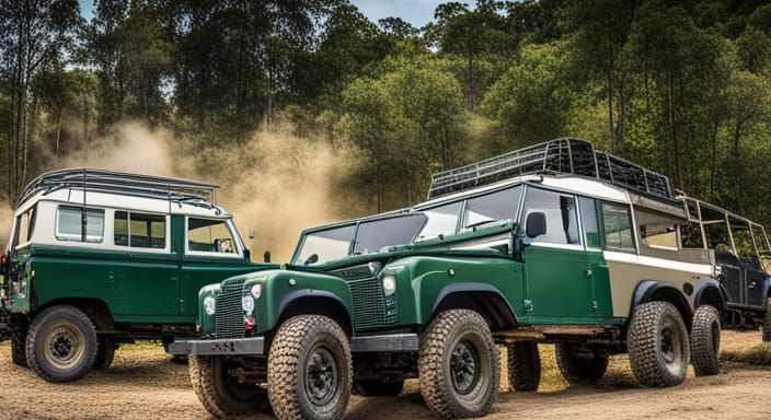 Land Rover club meeting in a vintage vibes - AI Generated Artwork ...