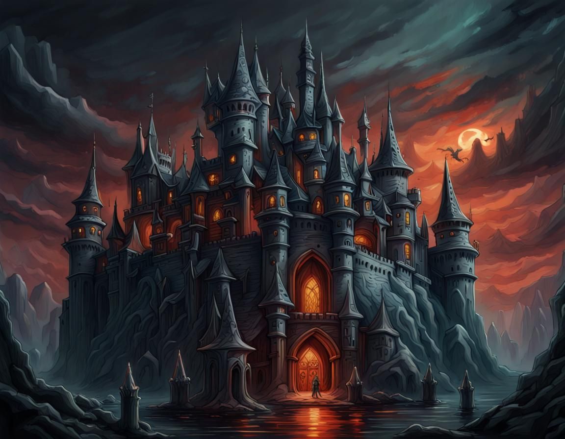 Evil Castle - AI Generated Artwork - NightCafe Creator