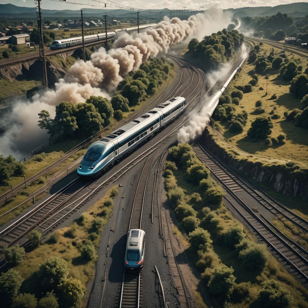 little train - AI Generated Artwork - NightCafe Creator