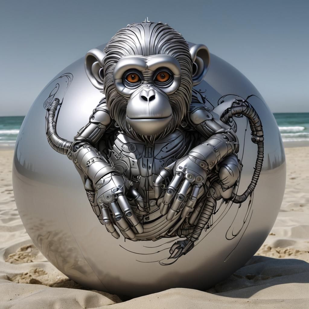 Monkey Machine - AI Generated Artwork - NightCafe Creator