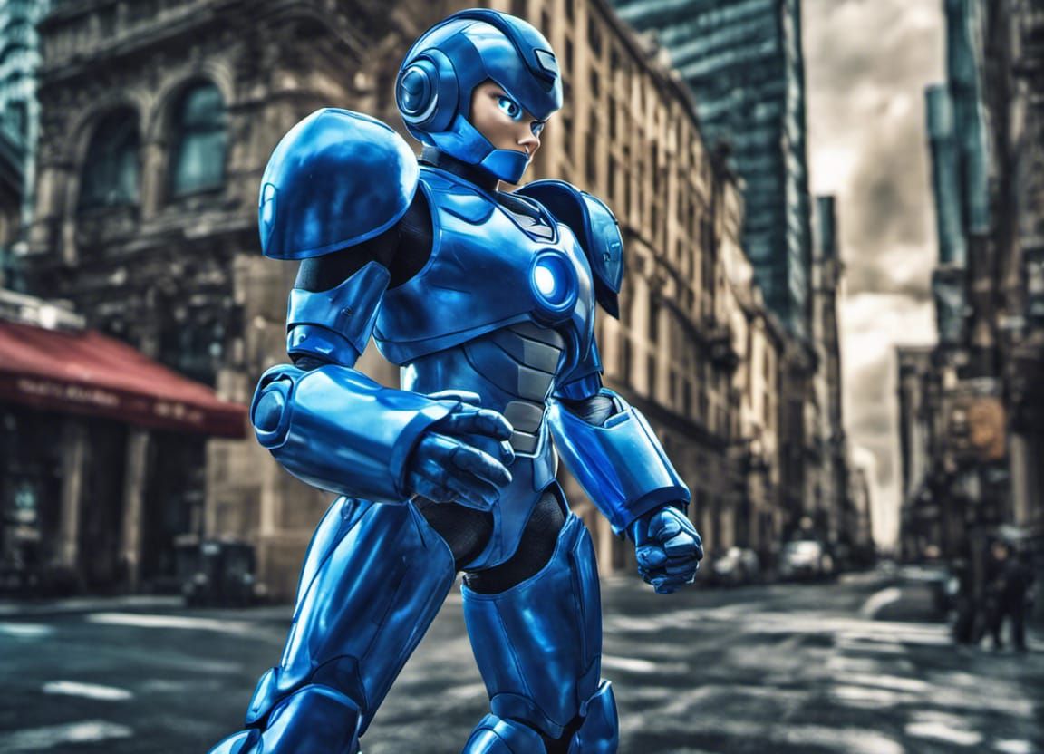 Mega Man - Concept Movie Art #3 - AI Generated Artwork - NightCafe Creator