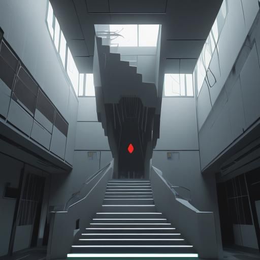 Lab Staircase - AI Generated Artwork - NightCafe Creator