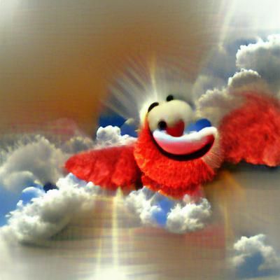 elmo coming out of heaven to come and get you - AI Generated Artwork ...