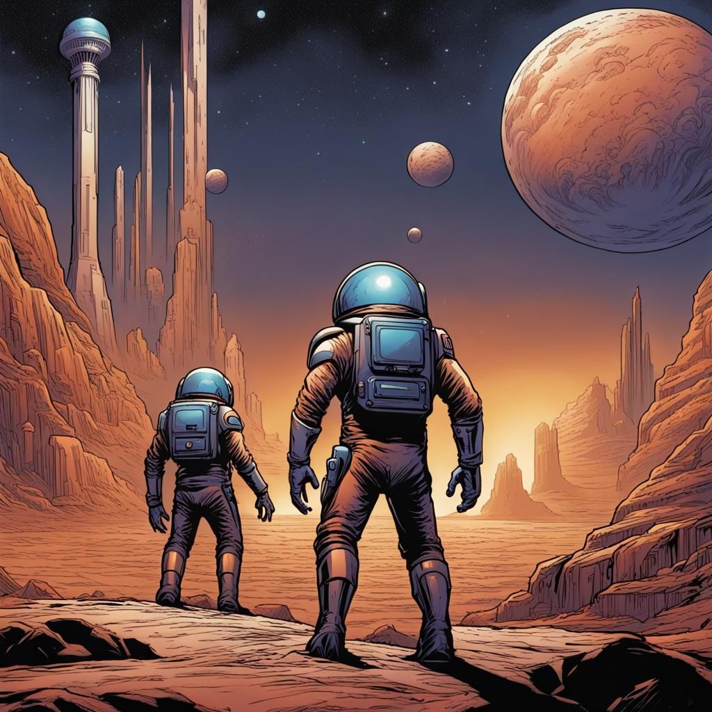 ADVANCED MARTIAN PEOPLE - AI Generated Artwork - NightCafe Creator