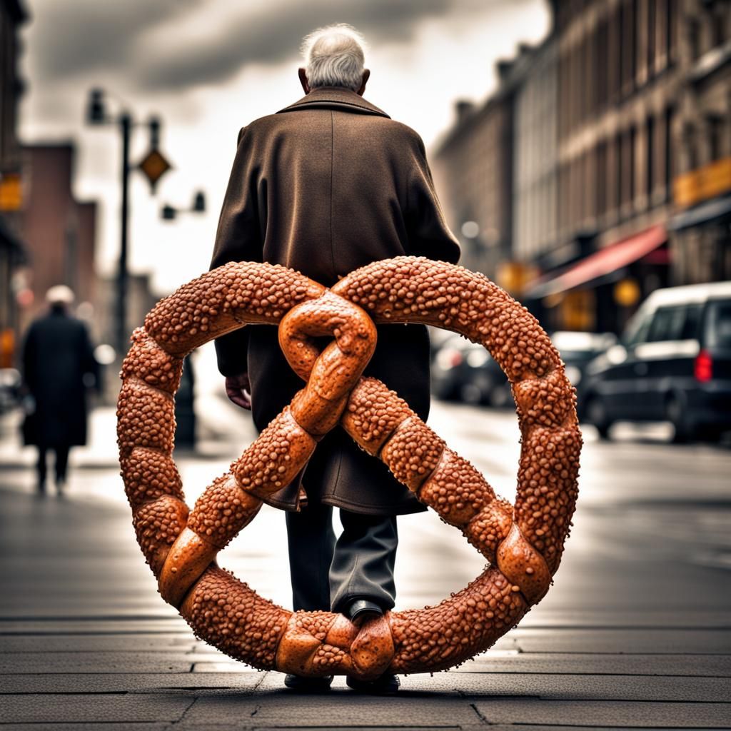 Pretzel Man - AI Generated Artwork - NightCafe Creator
