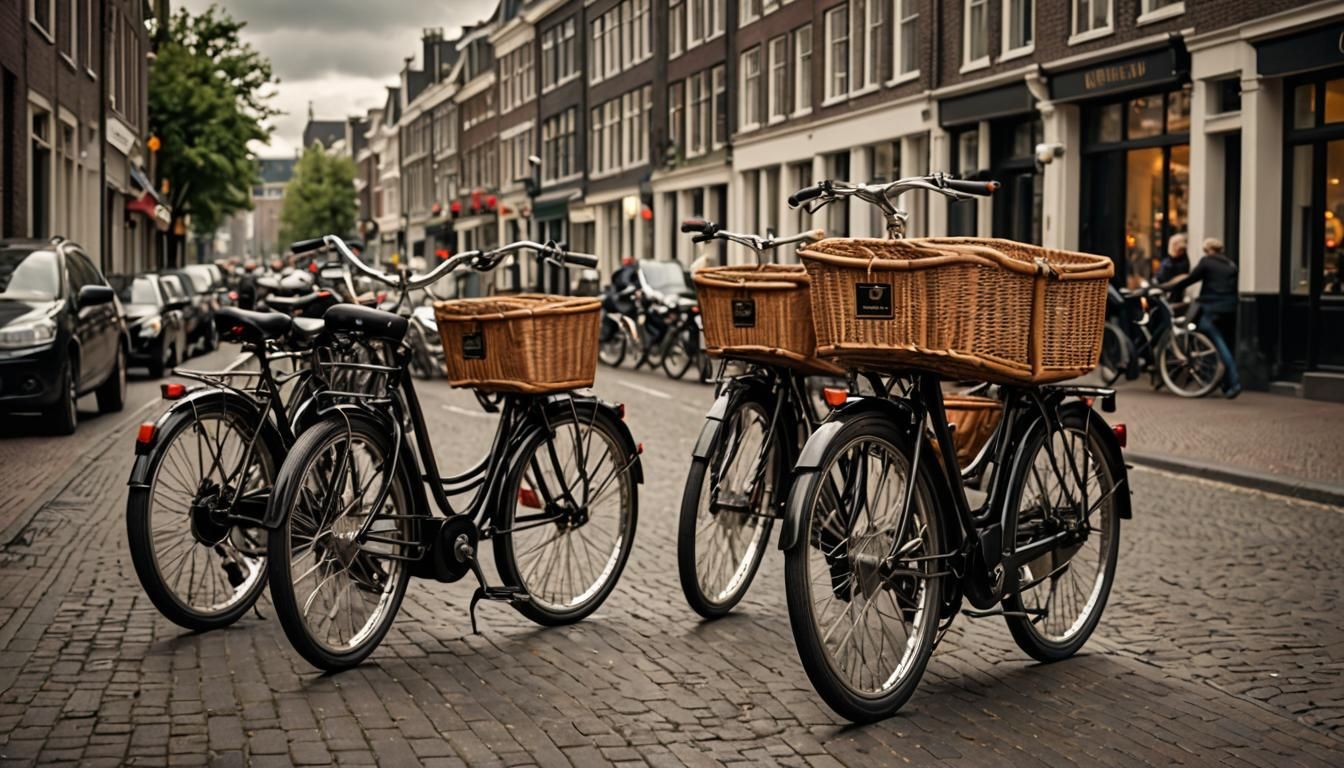 Dutch Bicycles - AI Generated Artwork - NightCafe Creator