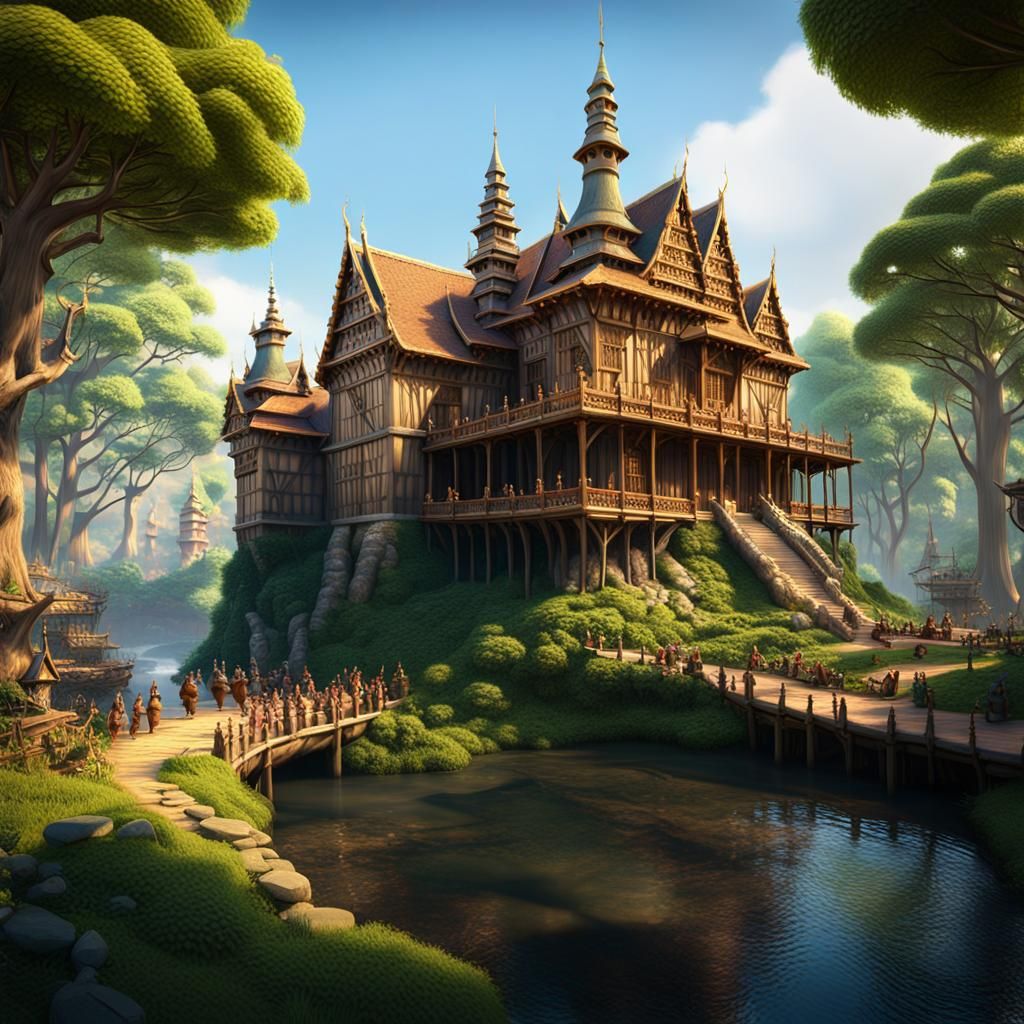 Castle - AI Generated Artwork - NightCafe Creator