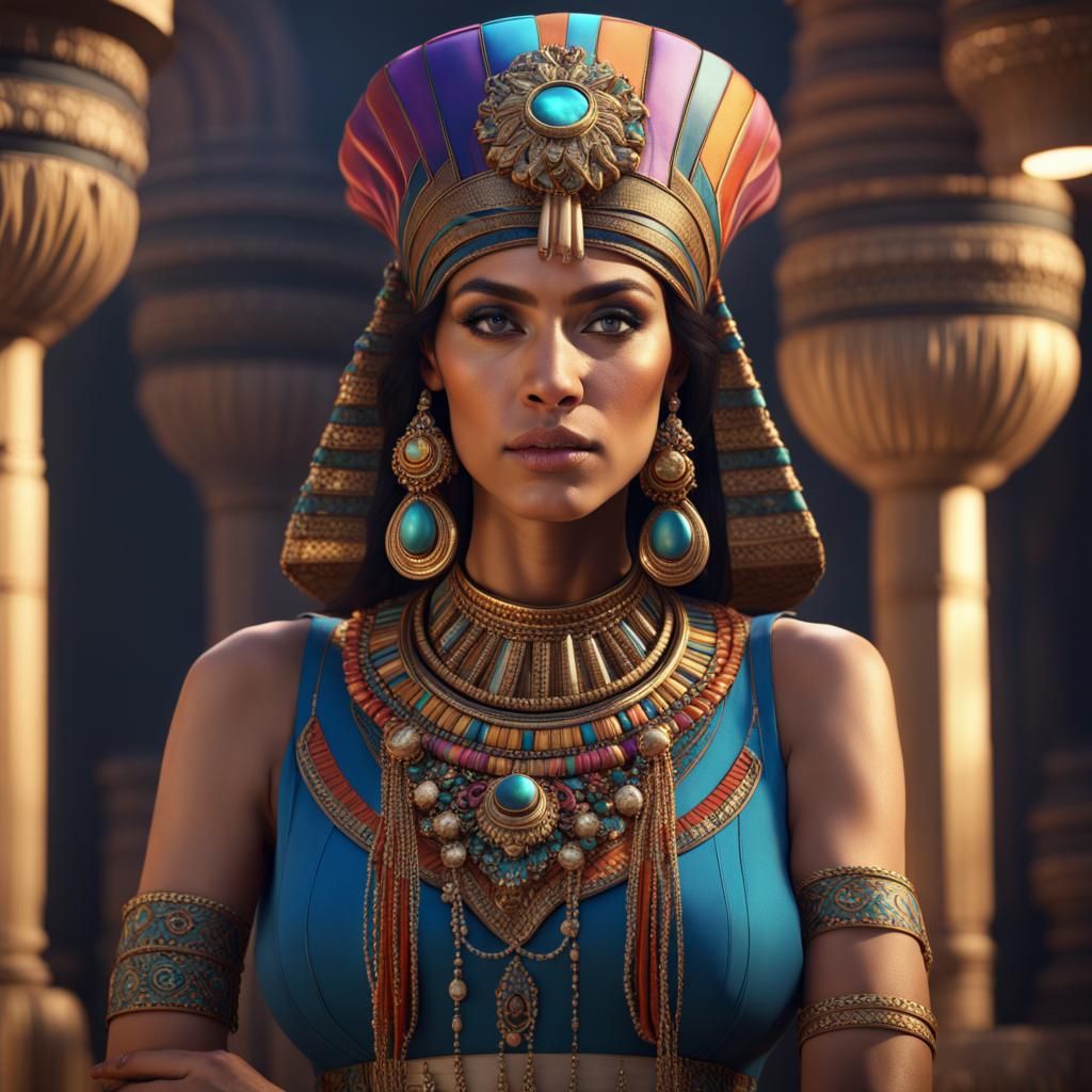 Egyptian Queens - AI Generated Artwork - NightCafe Creator