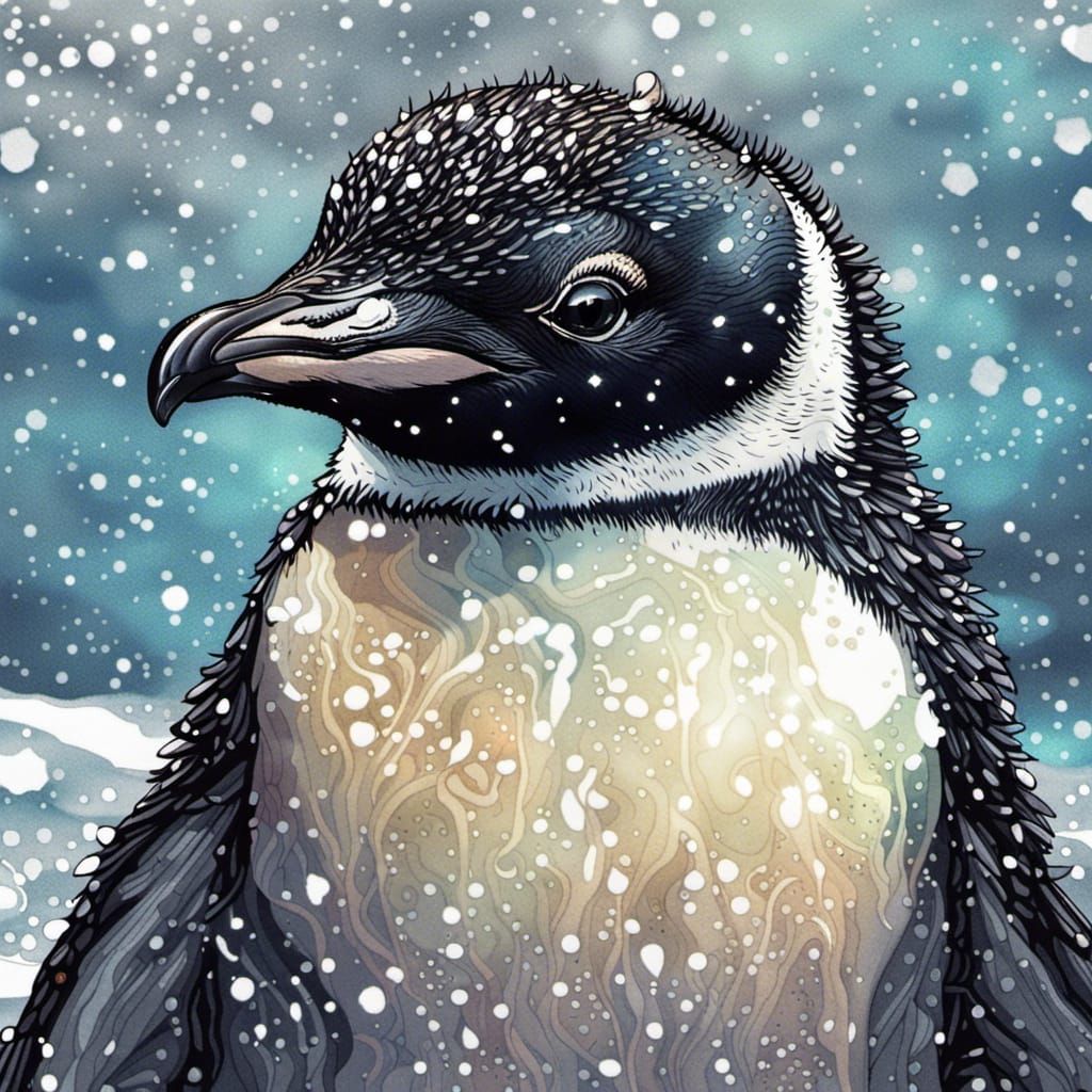 portrait of a penguin - AI Generated Artwork - NightCafe Creator