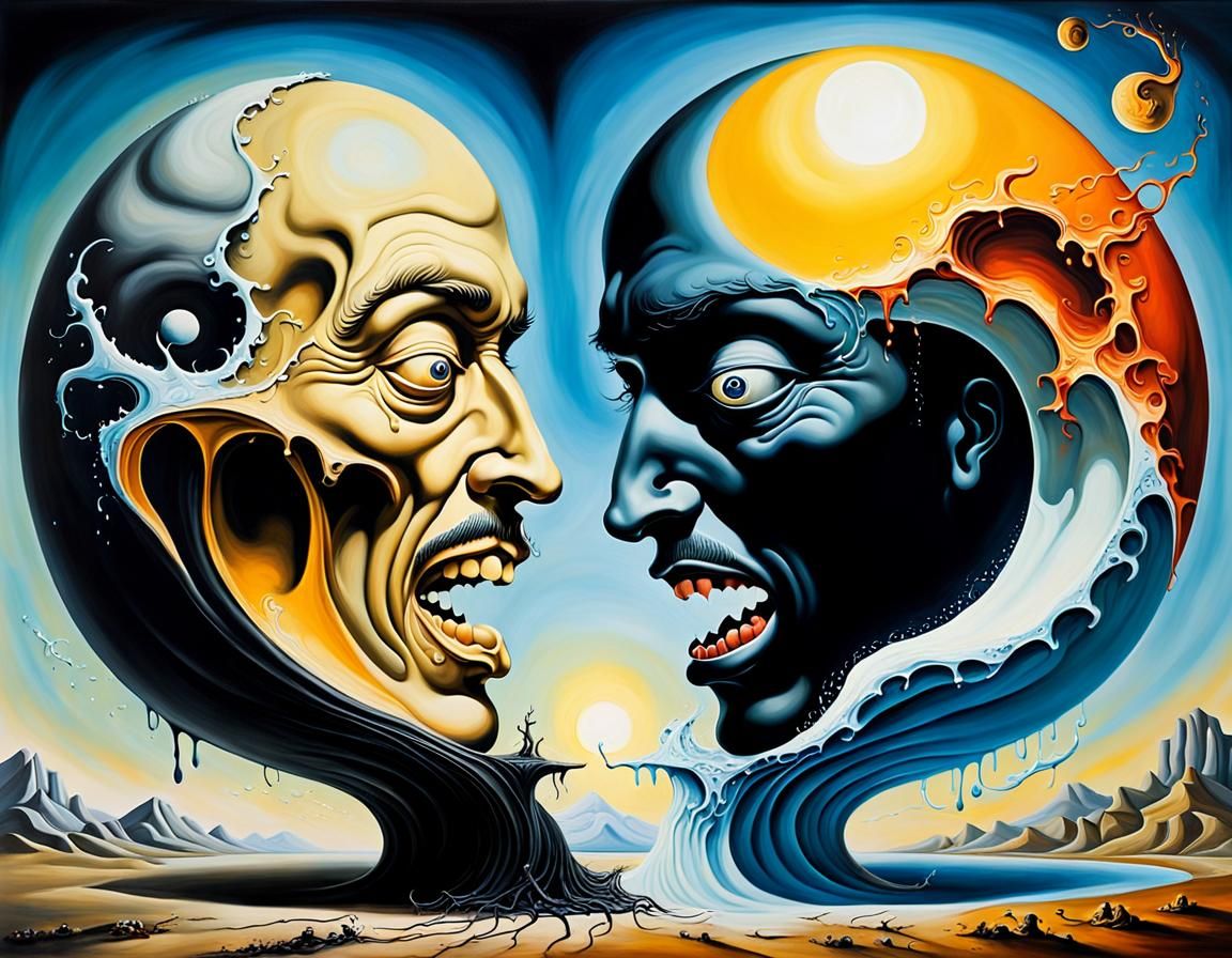 Surreal Duality - AI Generated Artwork - NightCafe Creator