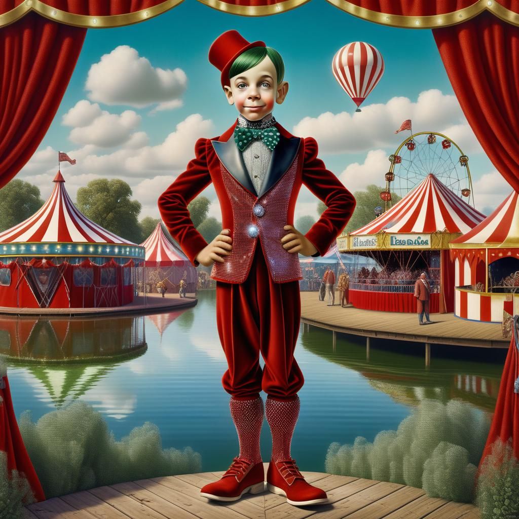 Circus boy - AI Generated Artwork - NightCafe Creator