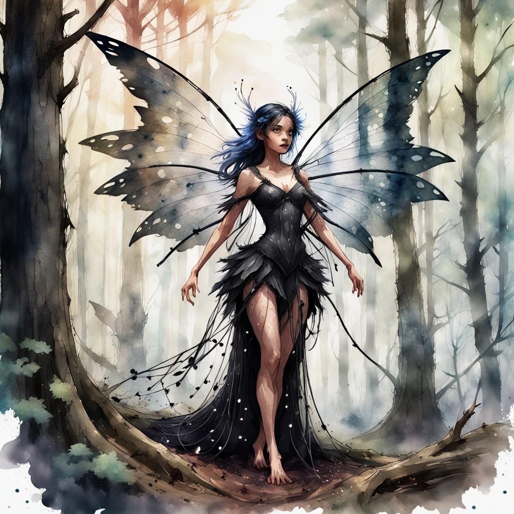 Dark fae - AI Generated Artwork - NightCafe Creator