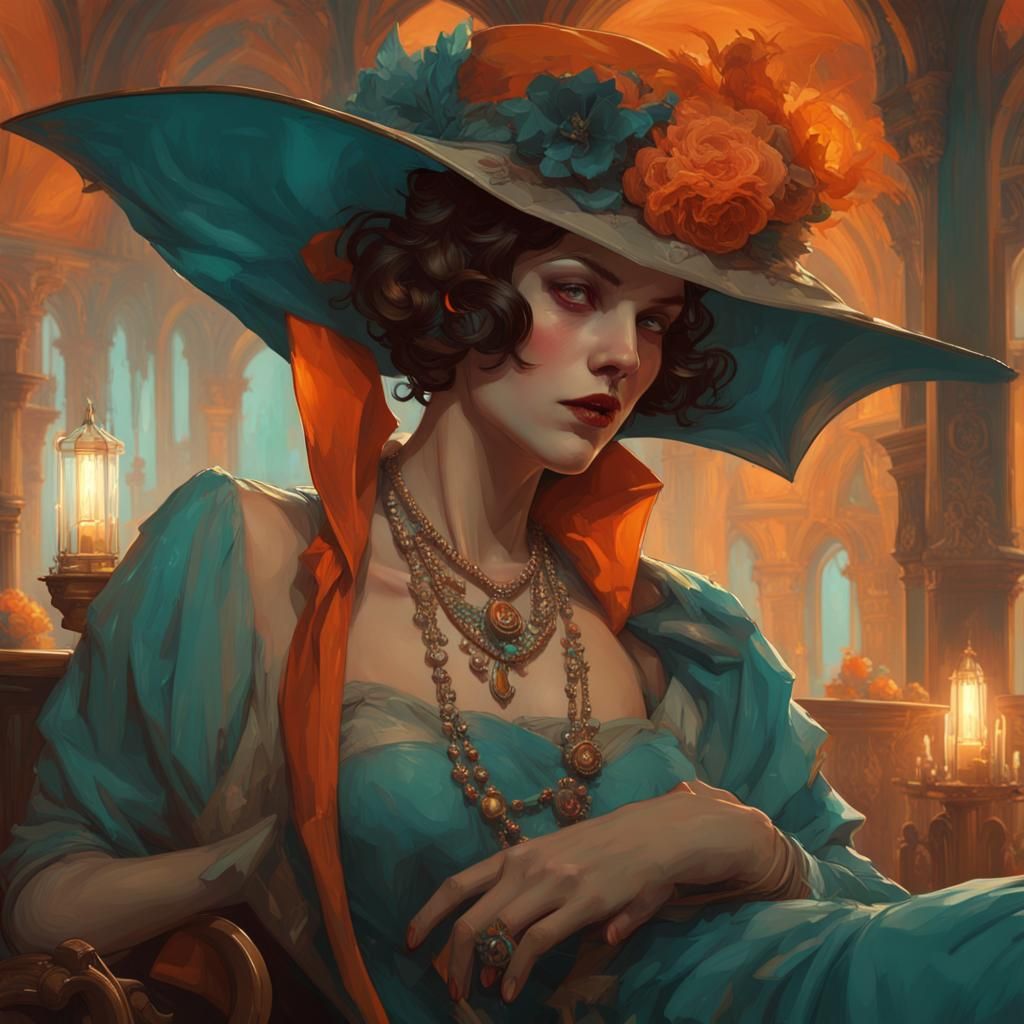 Gorgeous flapoer vampires, 1920s - AI Generated Artwork - NightCafe Creator