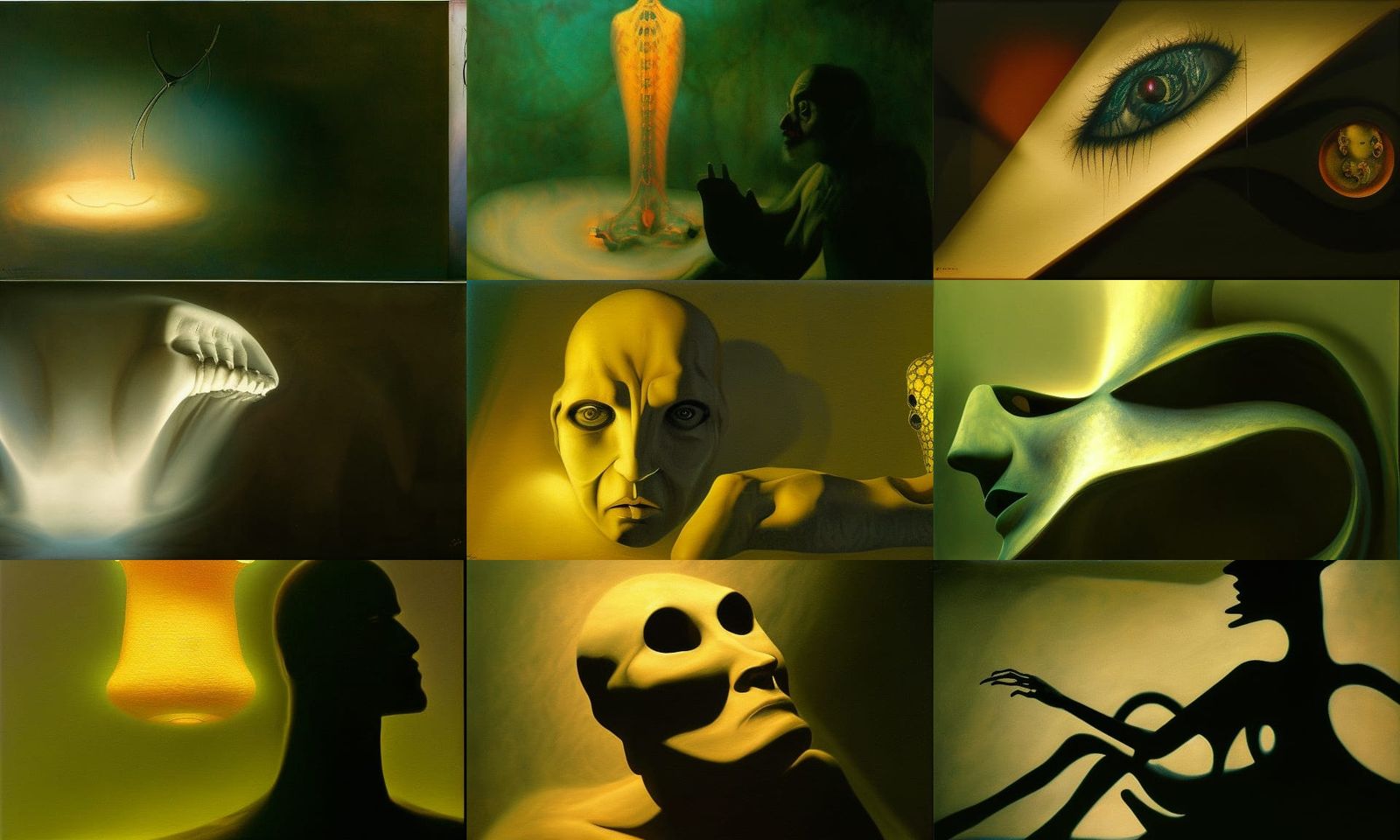 Threads of Nothingness, Humor ; by Gerald Brom, Jean Tinguely; - AI Generated Artwork ...