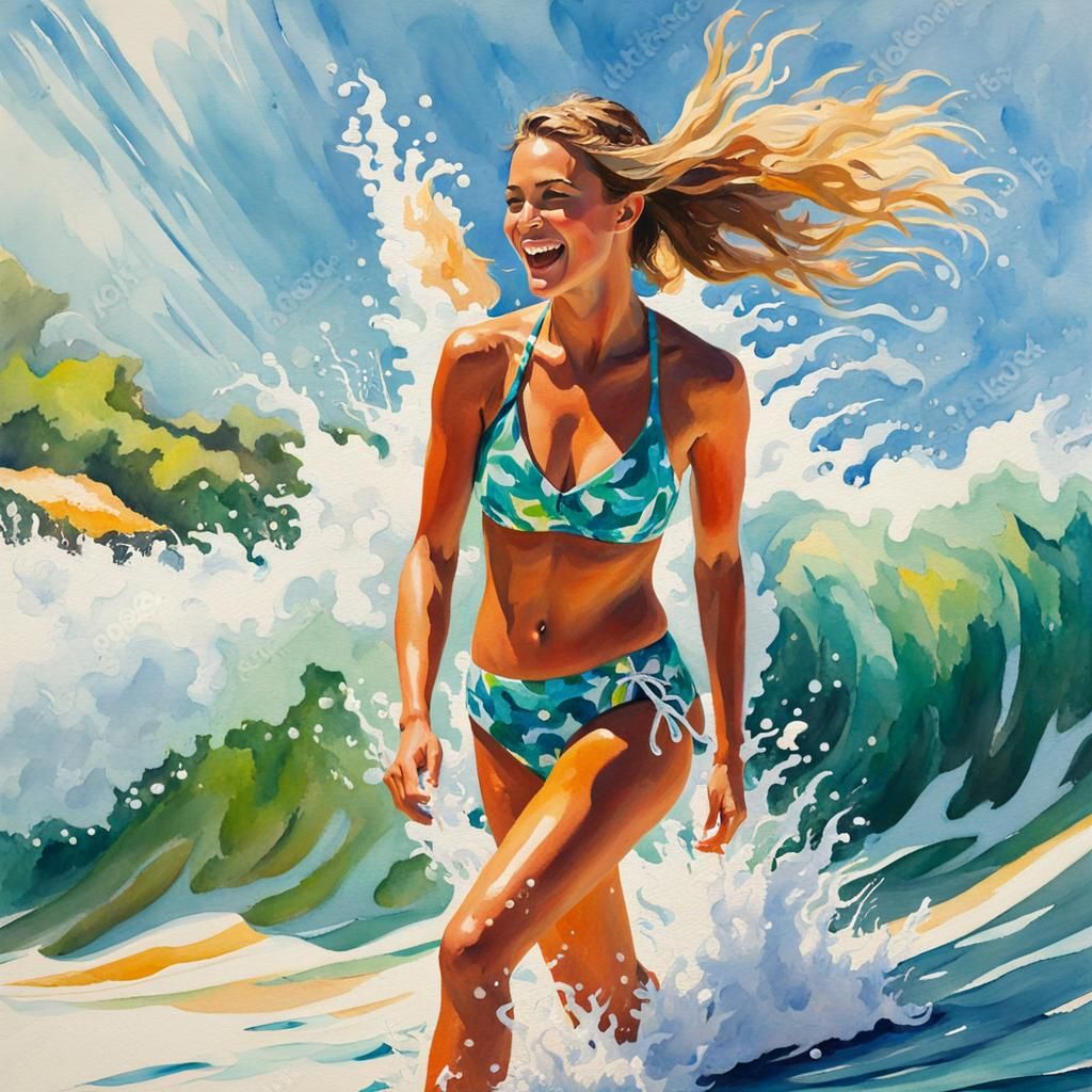 Surf’s up! - AI Generated Artwork - NightCafe Creator