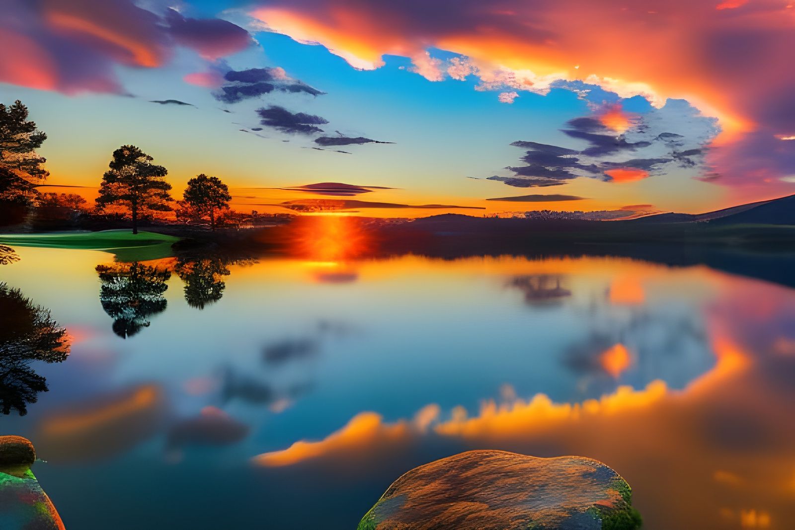 Sunset - AI Generated Artwork - NightCafe Creator