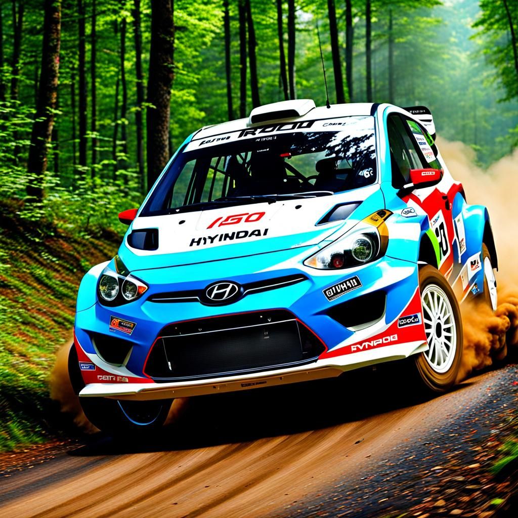 Group B rally Hyundai i10 - AI Generated Artwork - NightCafe Creator