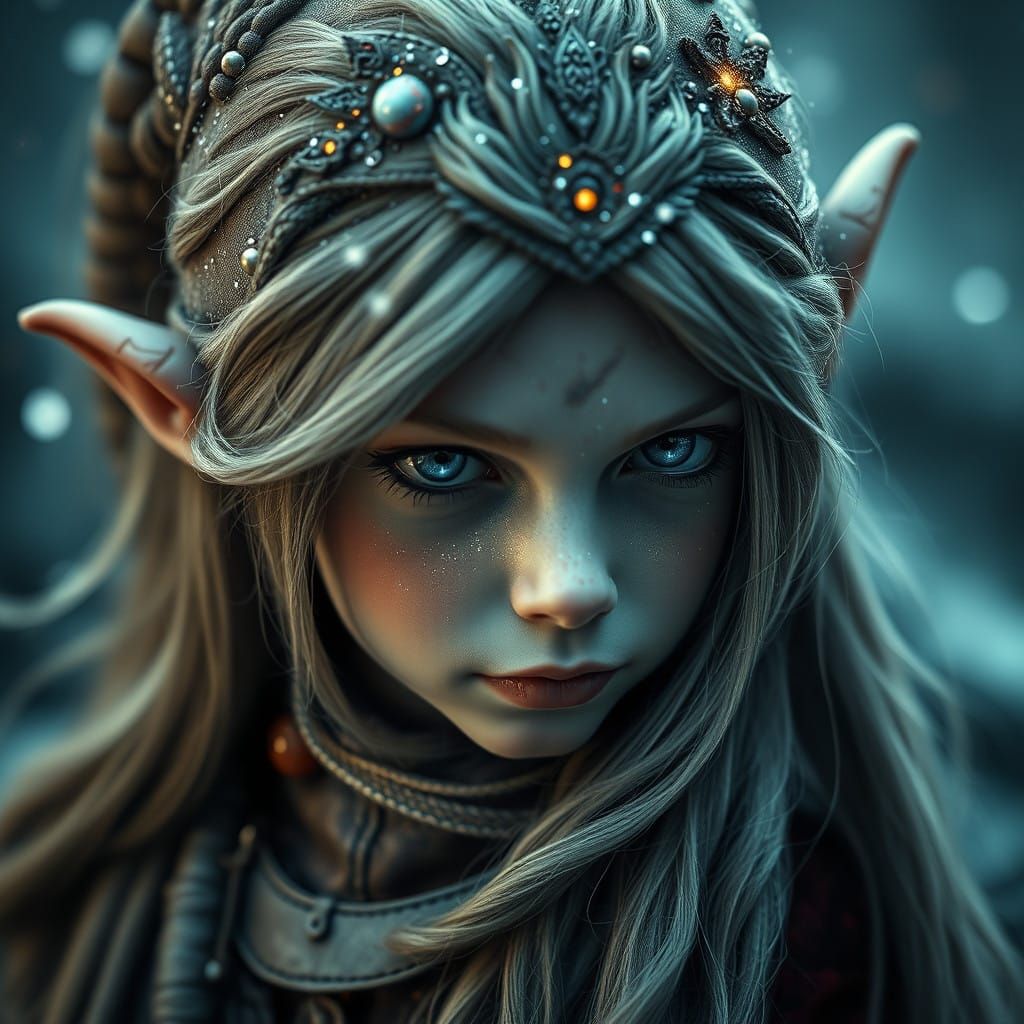 Fantasy - Ethereal Galaxy Elf in a Realm of Wonder