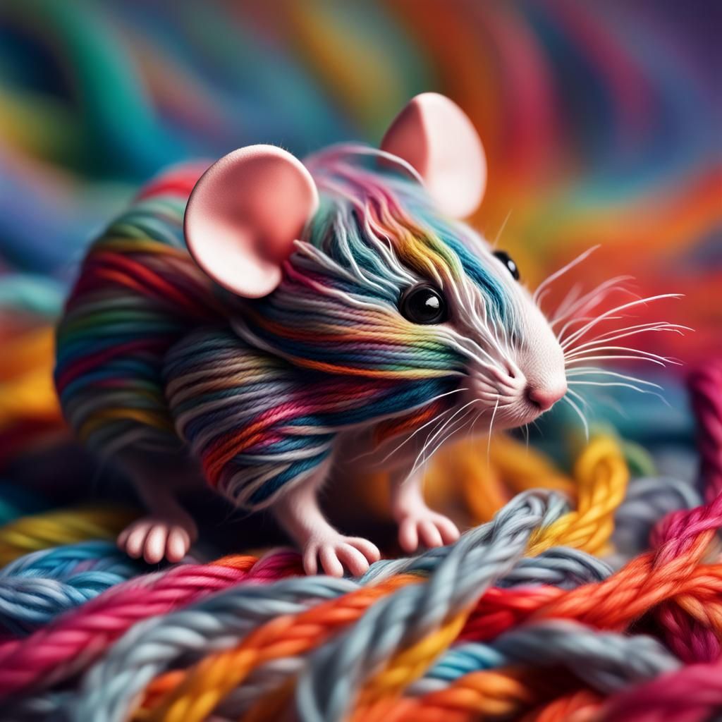 Yarn Rat! - AI Generated Artwork - NightCafe Creator