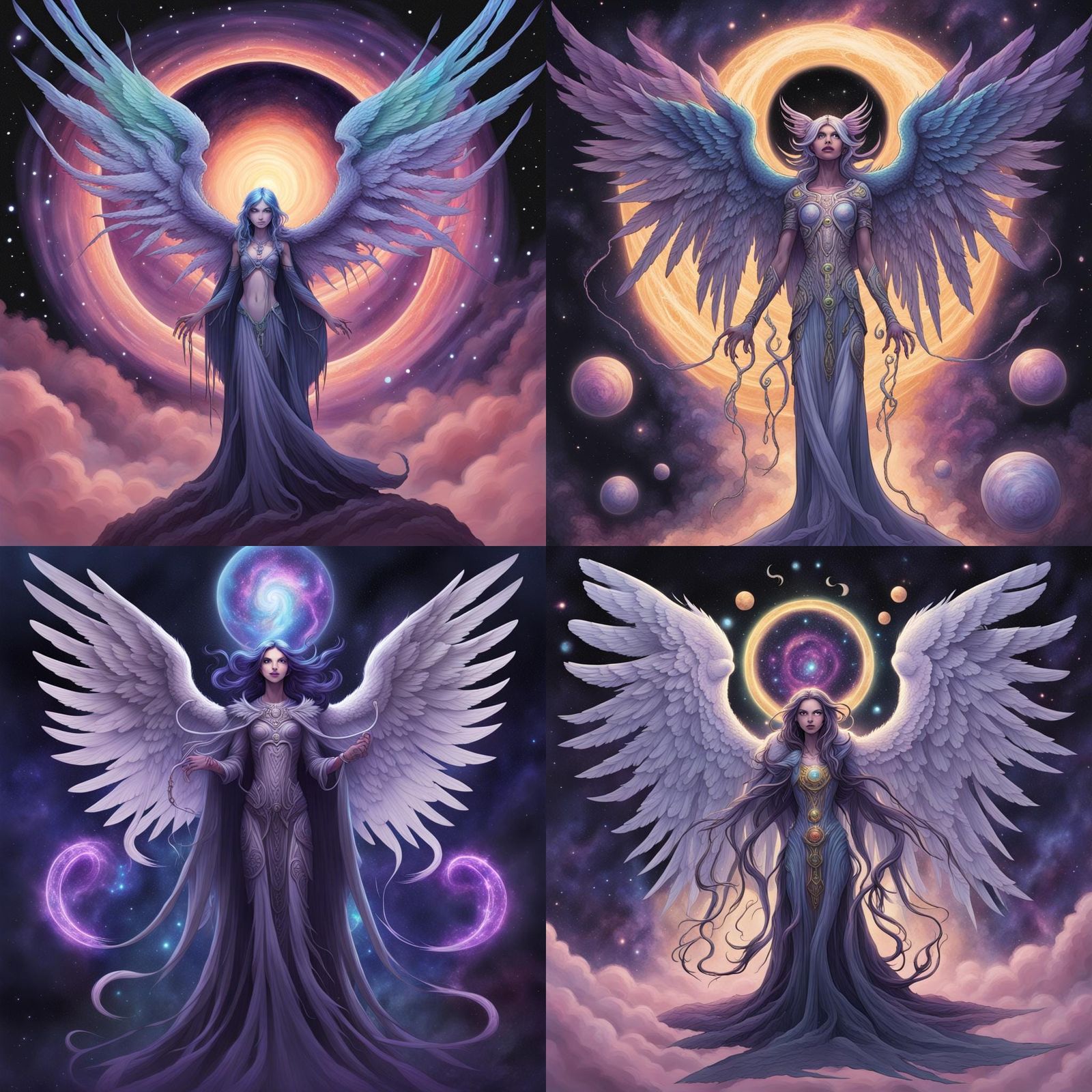 cosmic angel - AI Generated Artwork - NightCafe Creator