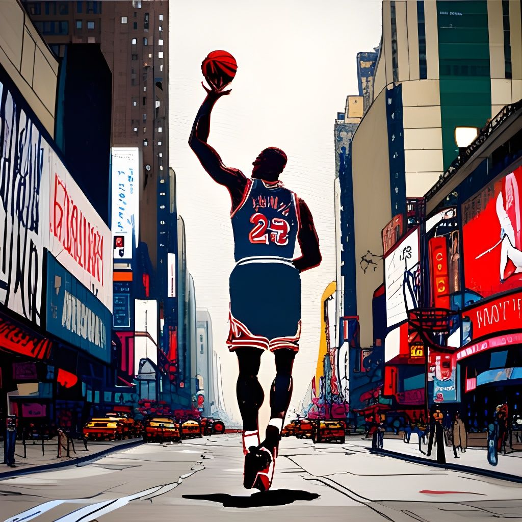 Chicago Bulls legend - AI Generated Artwork - NightCafe Creator