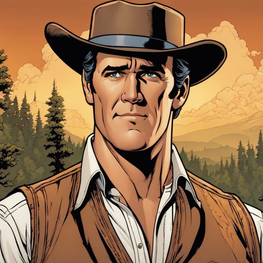 "Brisco County Jr." The Comic Book - Rugged Cowboy Hero in C...