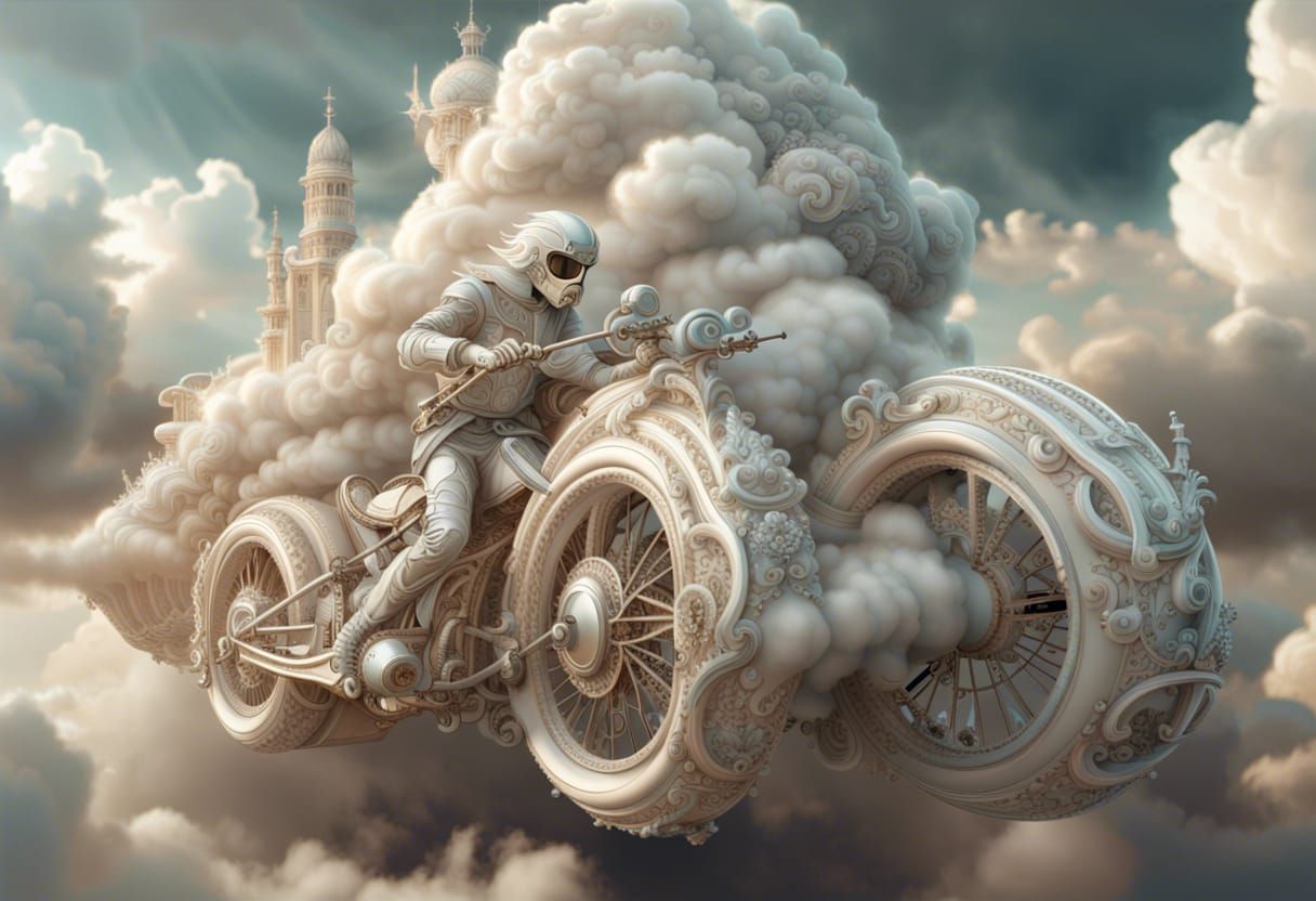 cloud motorcycle. Ethereal cloud structure :: massive_elaborate ...