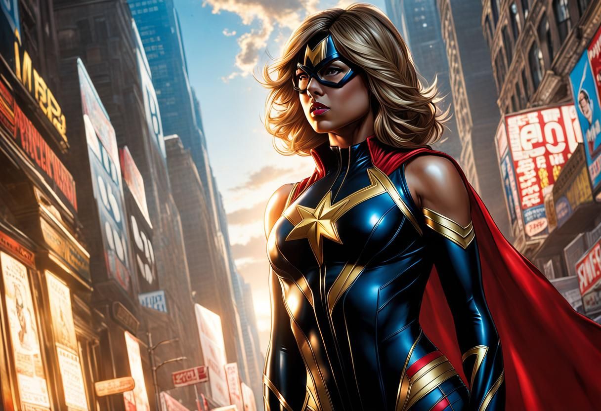 Captain Marvel - AI Generated Artwork - NightCafe Creator