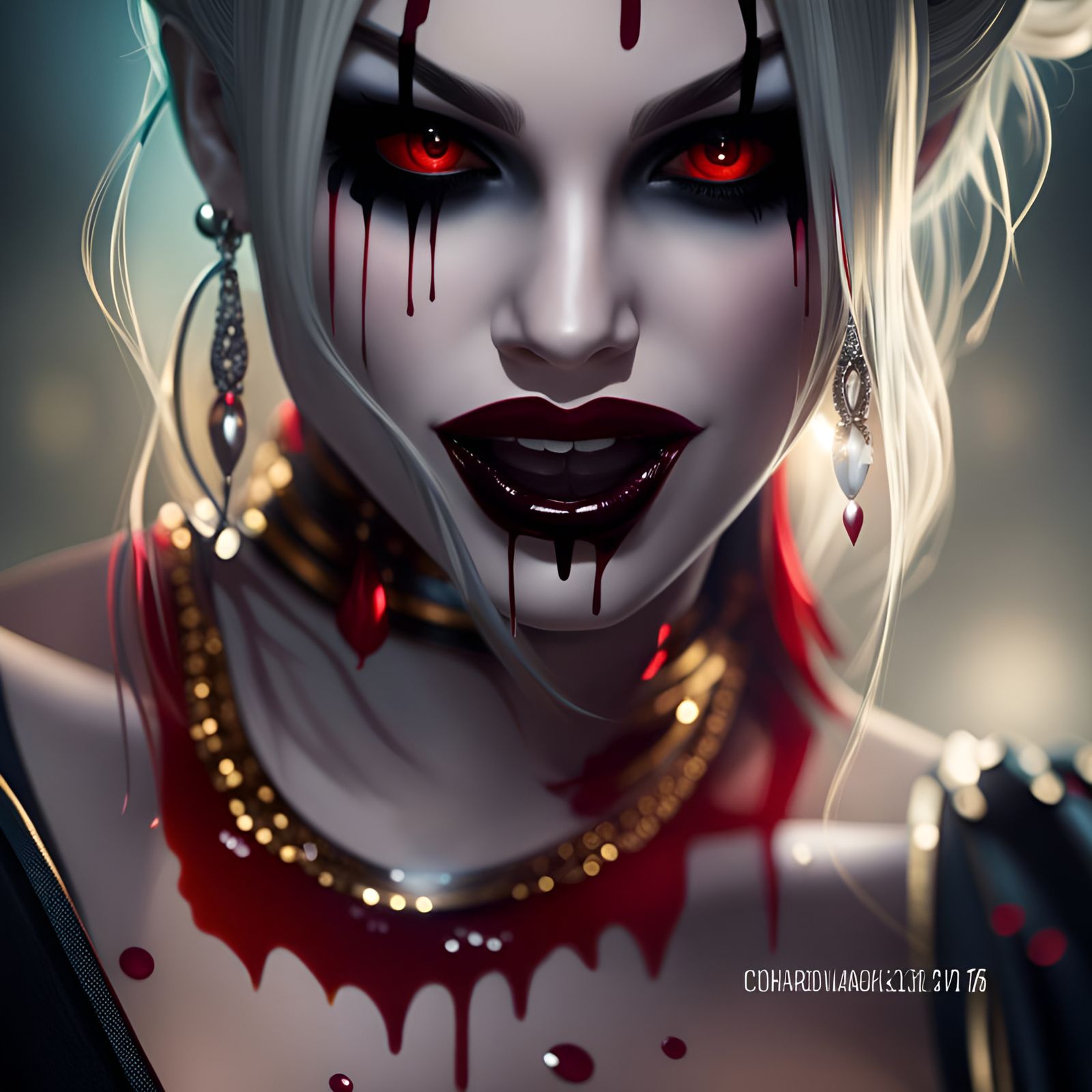 Harley Quinn, Vampire Redux - AI Generated Artwork - NightCafe Creator