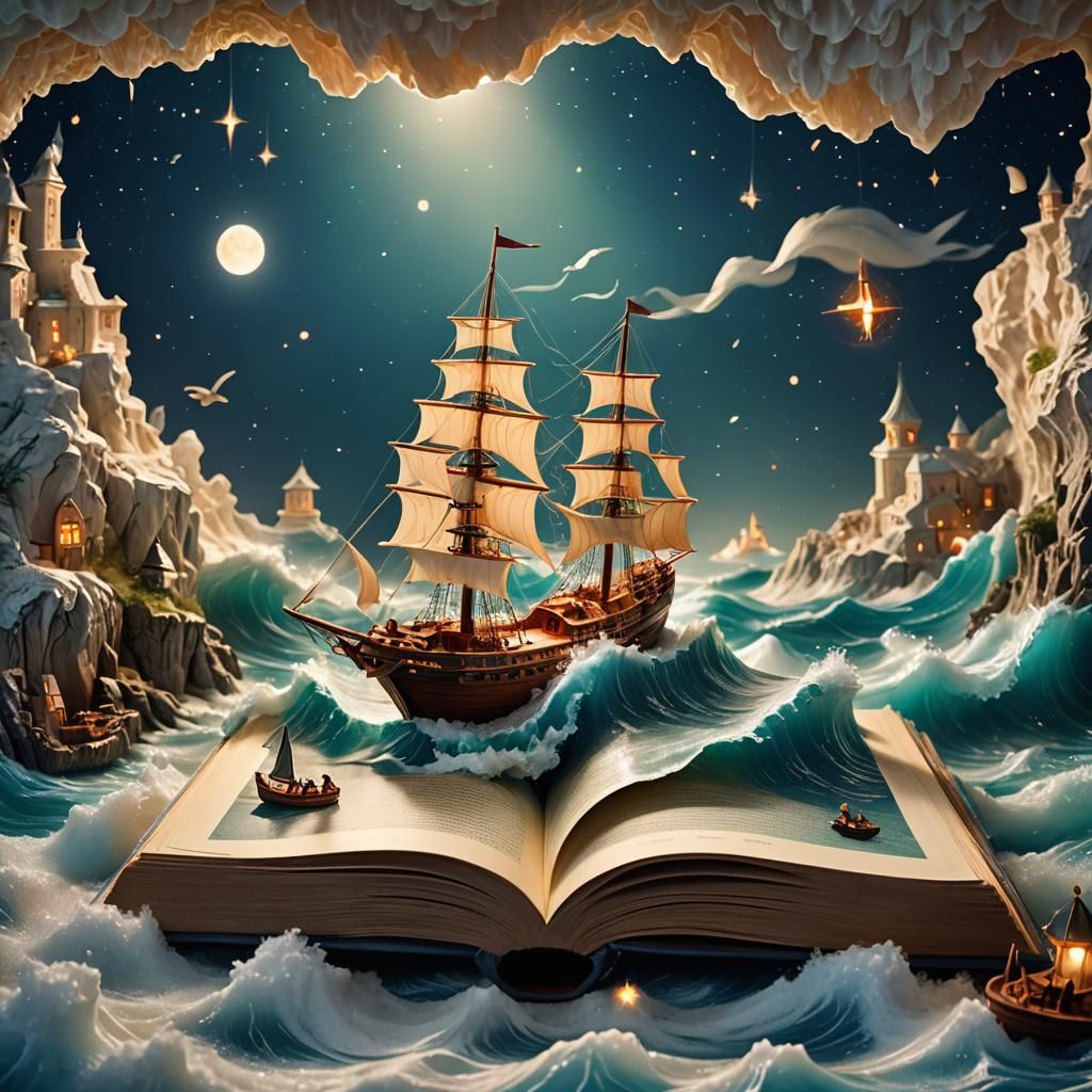 Pop-up book - AI Generated Artwork - NightCafe Creator