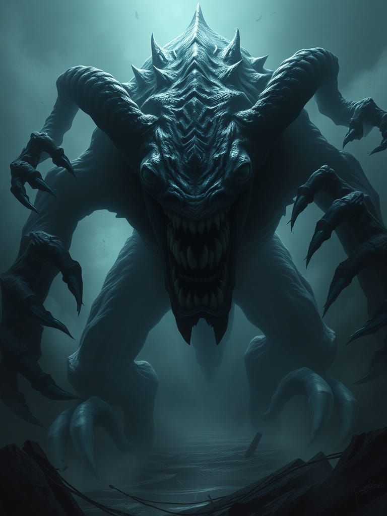 Ugly, terrifying horrific monster running after you, worst dream ever ...