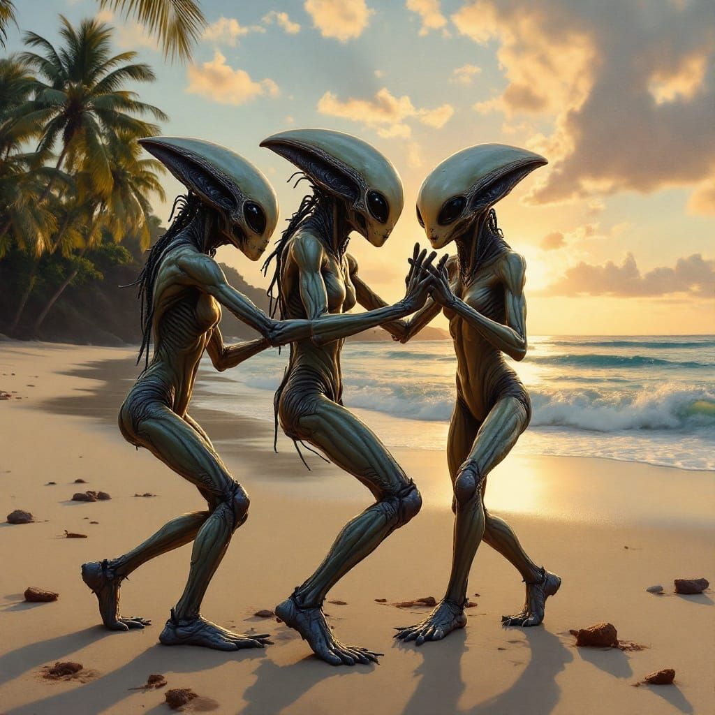 “impasto oil painting of three extremely realistic and highly detailed ...