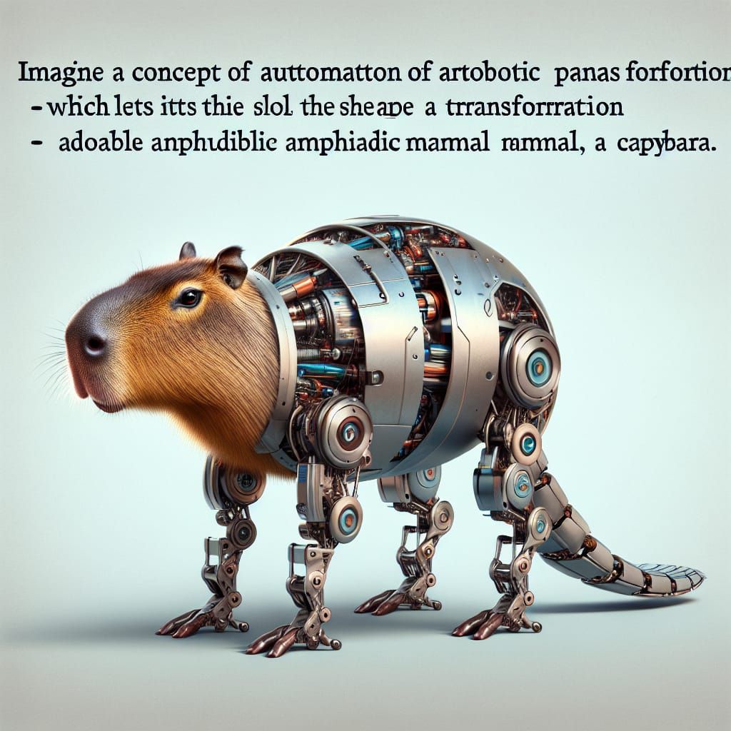 A Transformer that transforms into a capybara - AI Generated Artwork ...