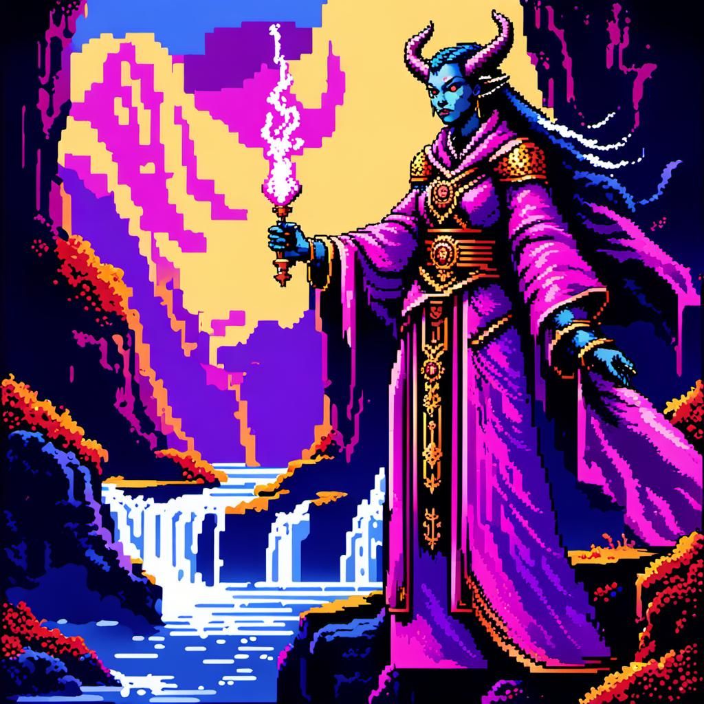 Adventurous Tiefling - AI Generated Artwork - NightCafe Creator