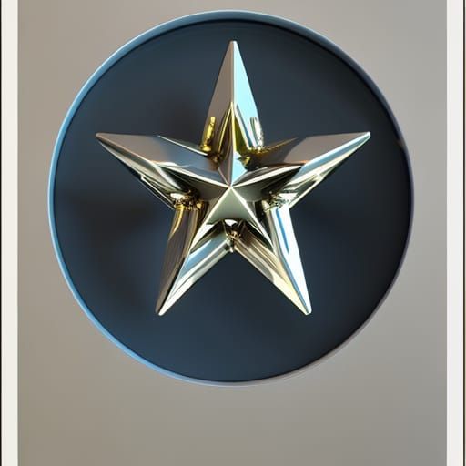 Golden star,.octane render, vivid color - AI Generated Artwork ...
