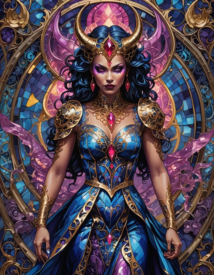 Indigo Witch - AI Generated Artwork - NightCafe Creator