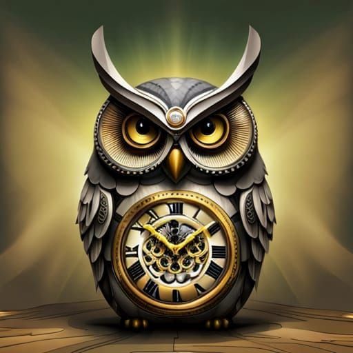 clockwork owl - AI Generated Artwork - NightCafe Creator