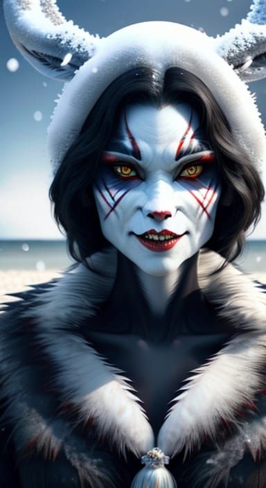 Snow White Werewolf Wendigo - Snow White Werewolf in Realist...