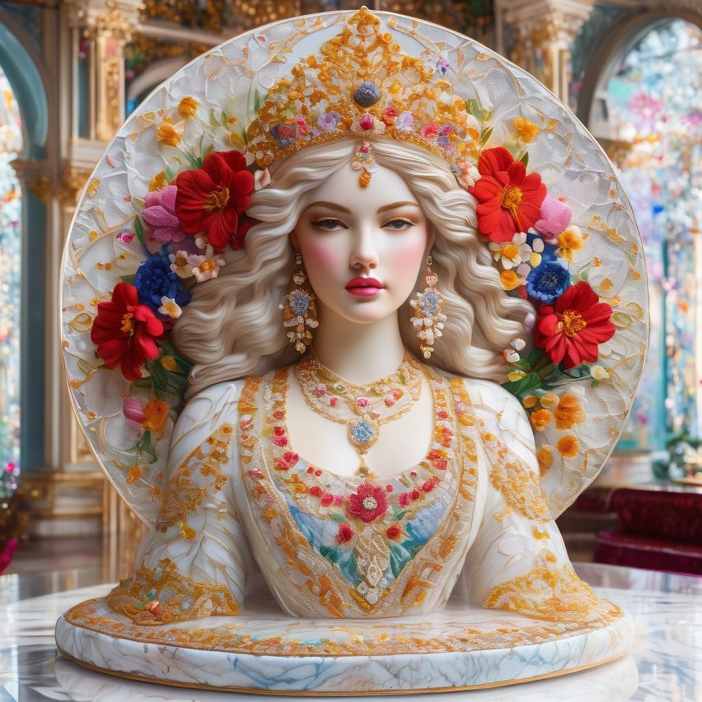 A rococo lady - AI Generated Artwork - NightCafe Creator