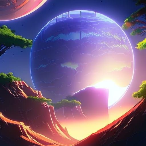 The multi planetary future 6 - AI Generated Artwork - NightCafe Creator