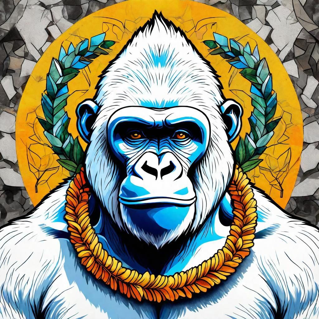 "The Great White Ape" - AI Generated Artwork - NightCafe Creator