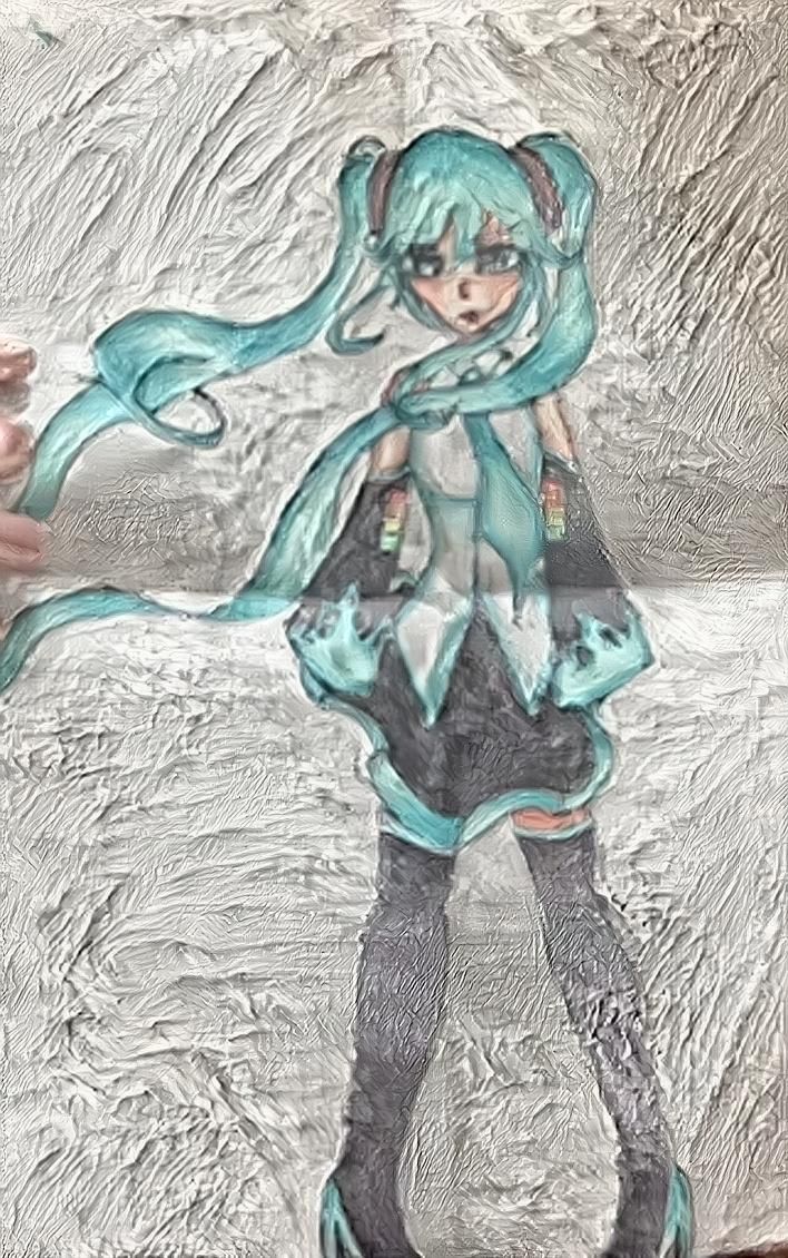 Washed up Miku - AI Generated Artwork - NightCafe Creator