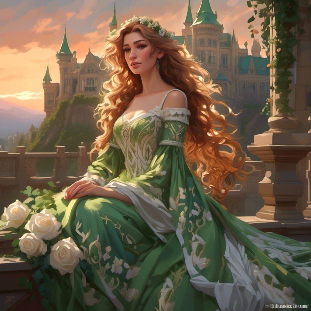 Green Princess - AI Generated Artwork - NightCafe Creator
